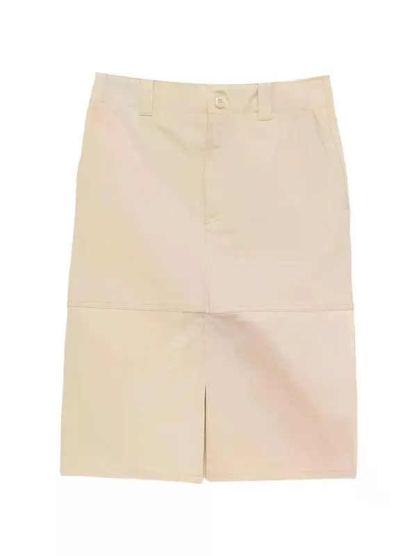 Kenzo Front-slit Button-fastening Midi Skirt