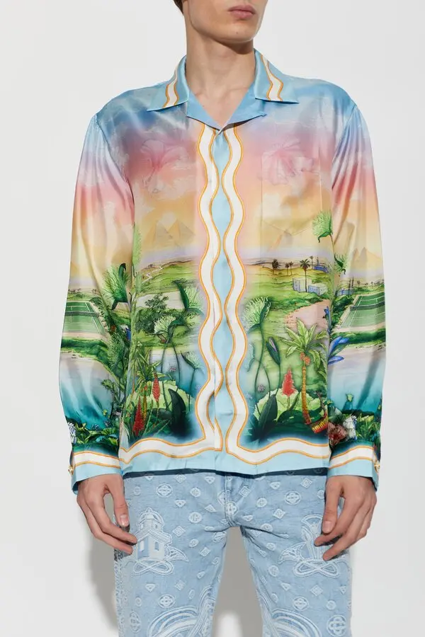 Casablanca Silk Printed Shirt