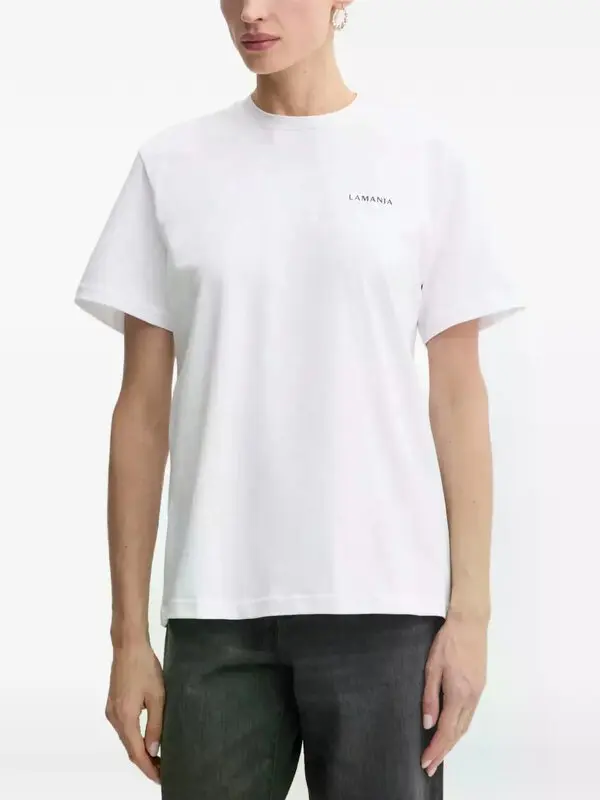 LA MANIA Crew-neck Cotton T-shirt