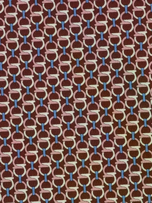 FERRAGAMO Gancini-links Print Silk Tie