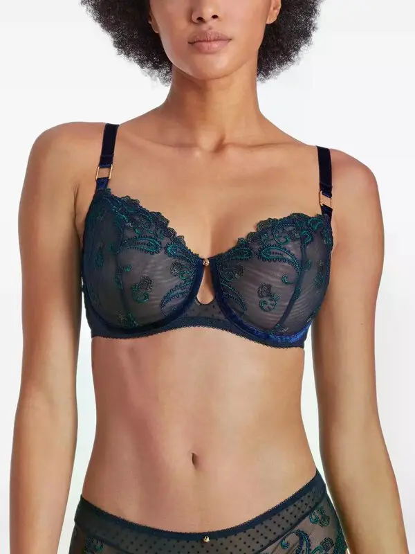 AUBADE Velvet Memories Embroidered Balcony Bra