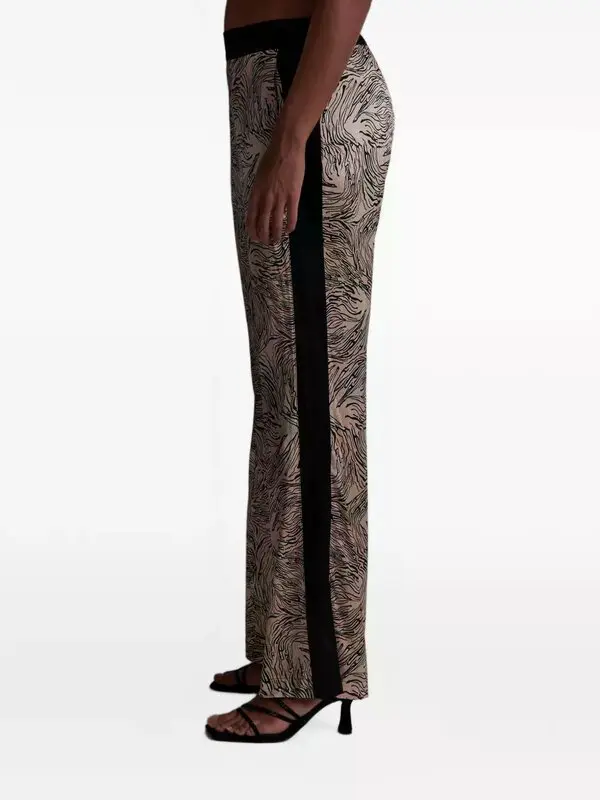 AUBADE Smocky Night Silk-blend Straight-leg Trousers