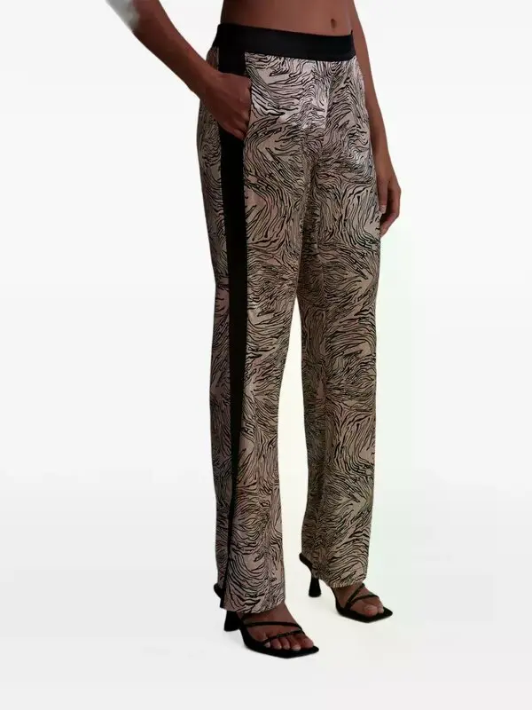 AUBADE Smocky Night Silk-blend Straight-leg Trousers