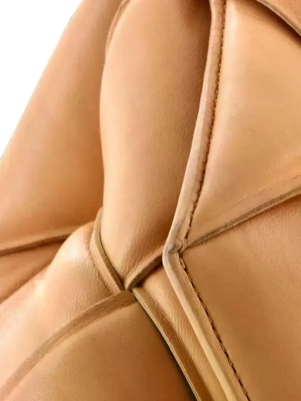 Bottega Veneta Top Handle Padded Maxi Intrecciato Leather Shoulder Bag