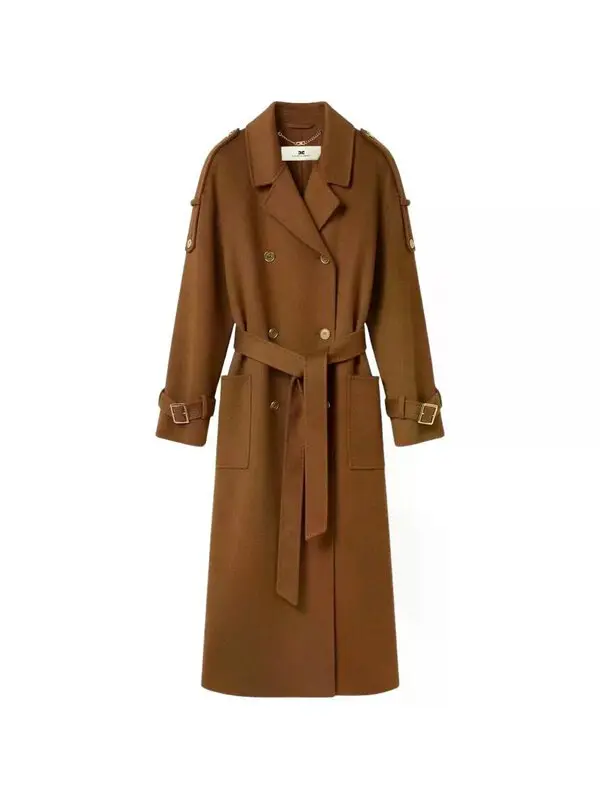 Elisabetta Franchi Double-breasted Belted Coat