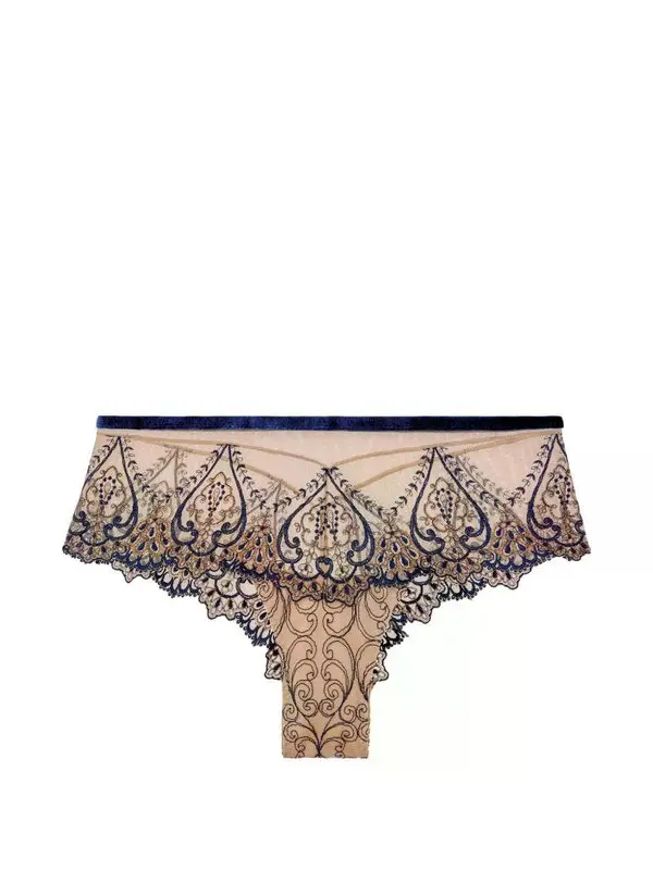 AUBADE Coeurs Enlacés Embroidered Briefs