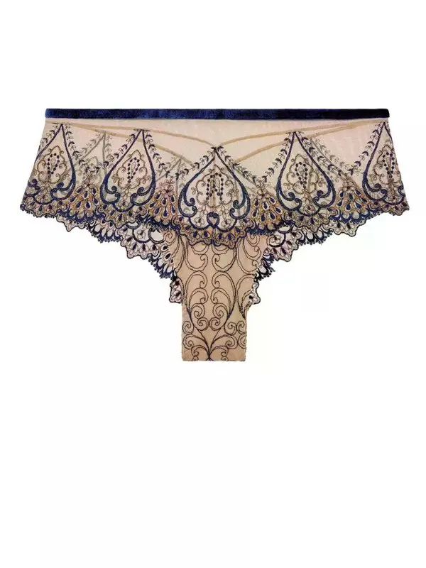 AUBADE Coeurs Enlacés Embroidered Briefs
