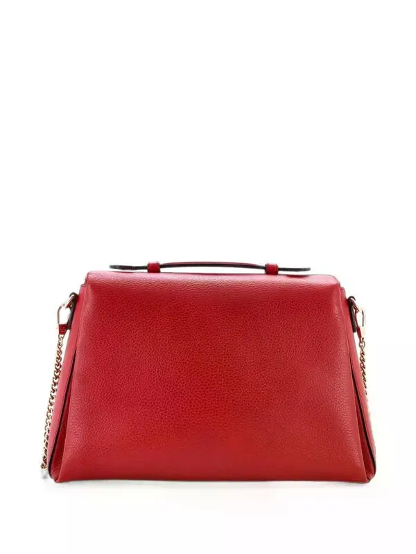 Gucci Interlocking Top Handle Bag Leather Medium Shoulder Bag