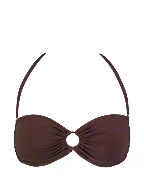 AUBADE Gipsy Muse Ring-detail Bikini Top - Brown