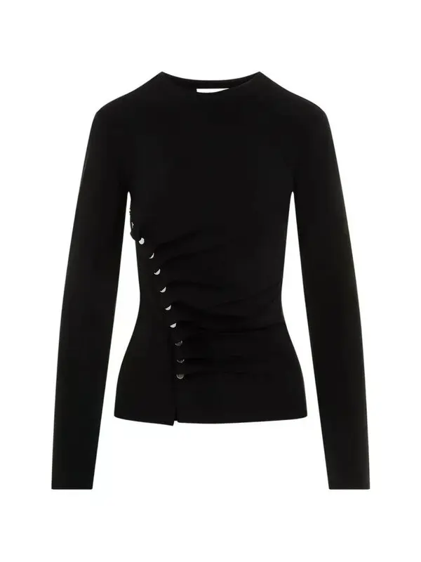 Rabanne Ruched Long-sleeve Top