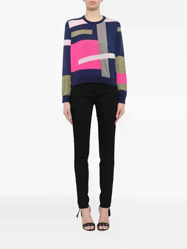 Kenzo Geometric-pattern Long-sleeve Sweater