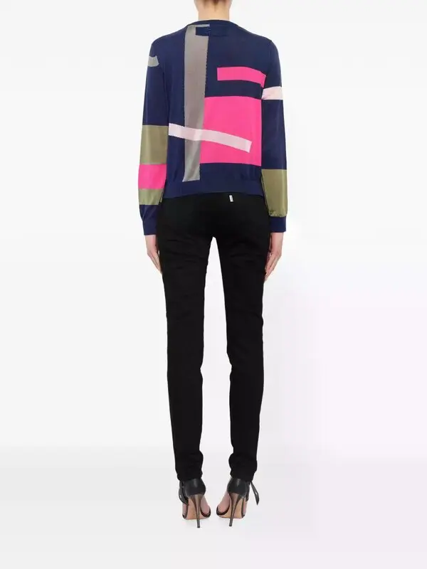 Kenzo Geometric-pattern Long-sleeve Sweater