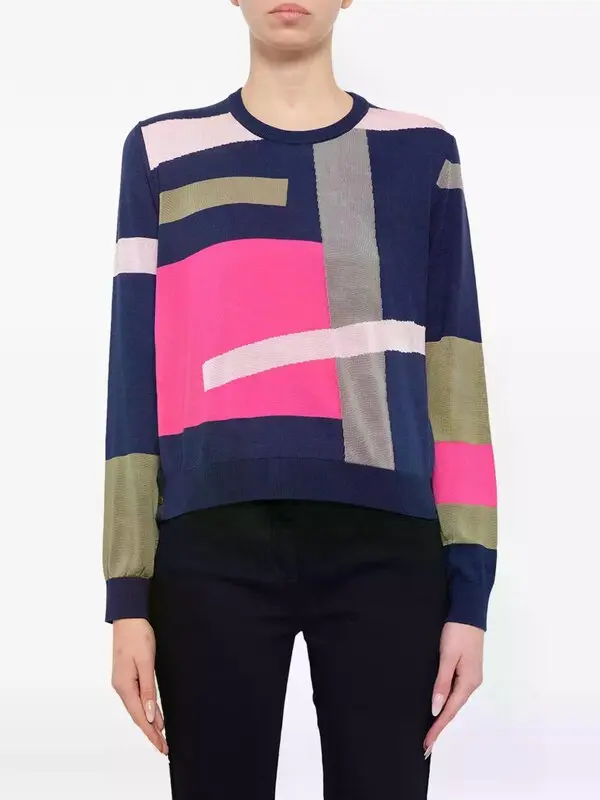 Kenzo Geometric-pattern Long-sleeve Sweater