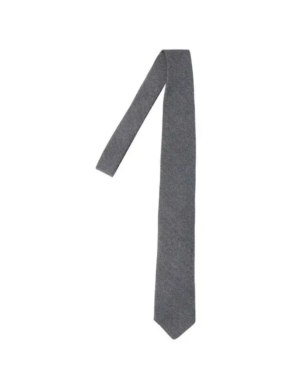 LARDINI Micro-pattern Wool Tie
