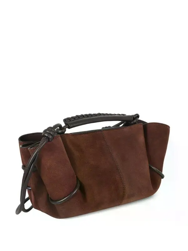 Hereu Mini Arta Braided-handle Suede Handbag