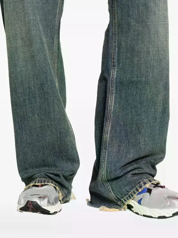 Balenciaga Distressed Wide-leg Jeans