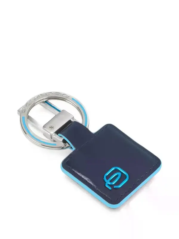 PIQUADRO Logo-plaque Leather Keyring