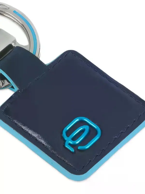 PIQUADRO Logo-plaque Leather Keyring