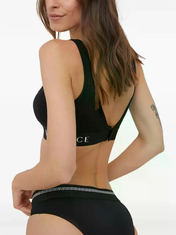 Versace Logo-underband V-neck Bra