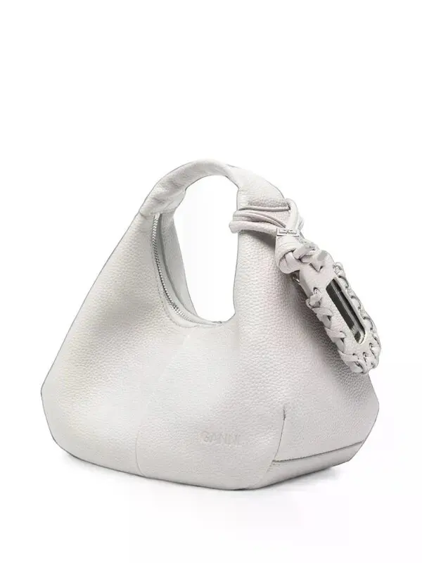 GANNI Bou Knotted Leather Tote Bag