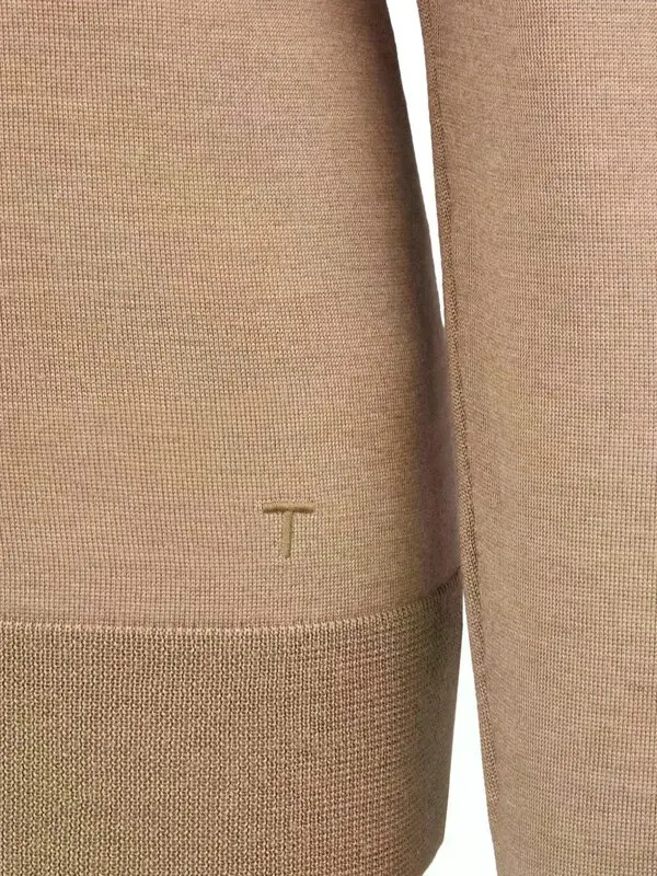 TOD'S Half Zip Pullover In Cashmere And Silk