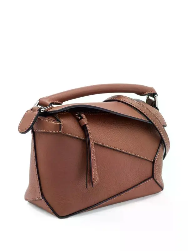 Loewe 2023 Mini Puzzle Edge Tote Bag - Brown