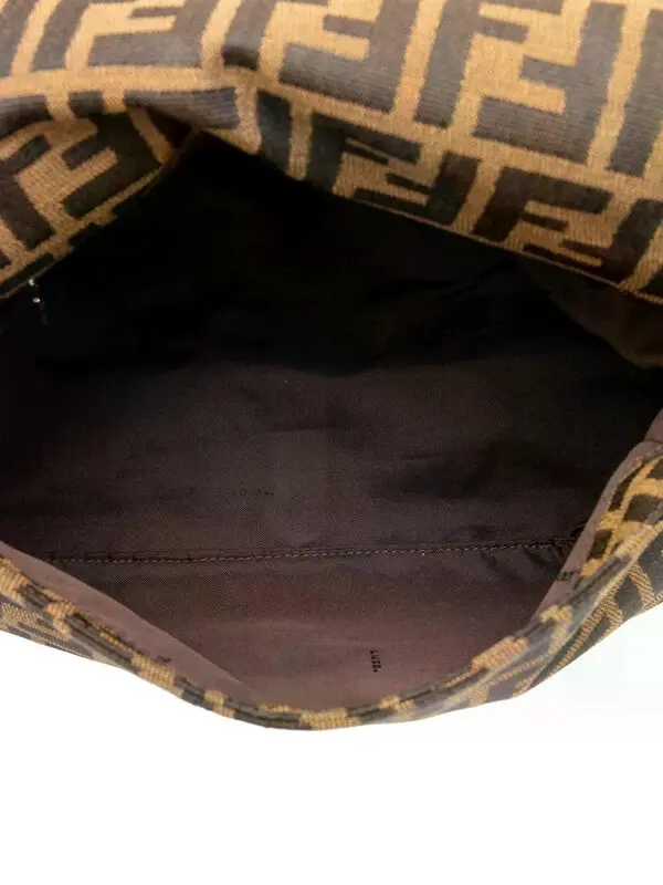 Fendi 2000-2010 Zucca Canvas Mamma Forever Shoulder Bag