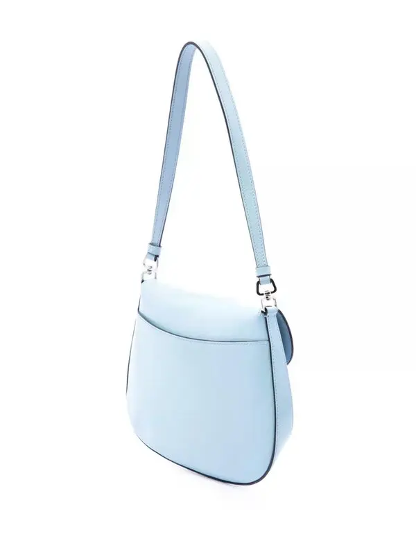 Prada 2000-2013 Spazzolato Leather Cleo Flap Shoulder Bag