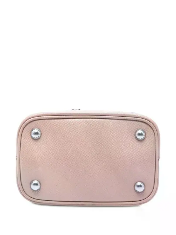 Prada 2013-2026 Small Saffiano Cuir Smalto Panier Satchel