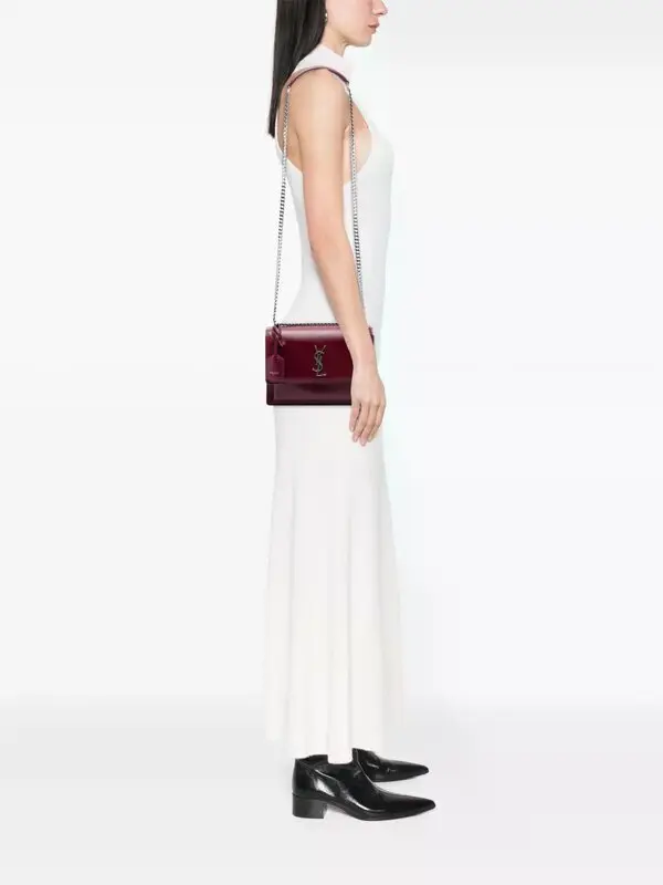 Saint Laurent 2017 Medium Calfskin Monogram Sunset Crossbody Bag