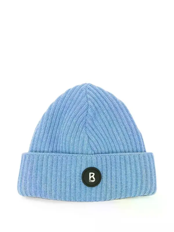 Bogner Gustav Logo-plaque Ribbed-knit Beanie Hat