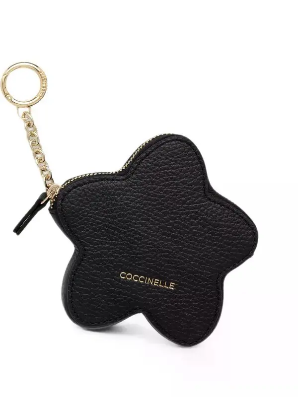 COCCINELLE Flower-shape Leather Keyring