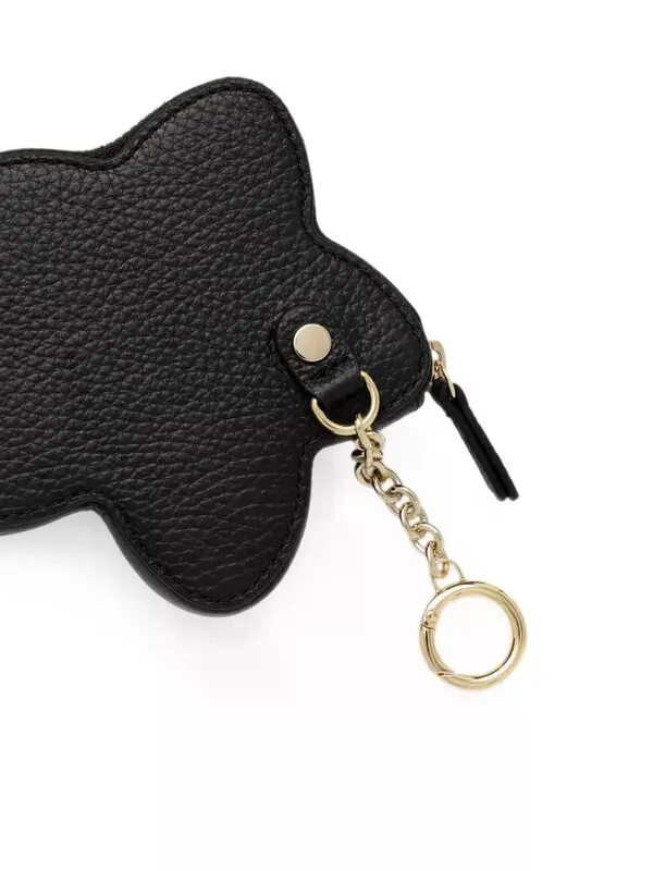 COCCINELLE Flower-shape Leather Keyring