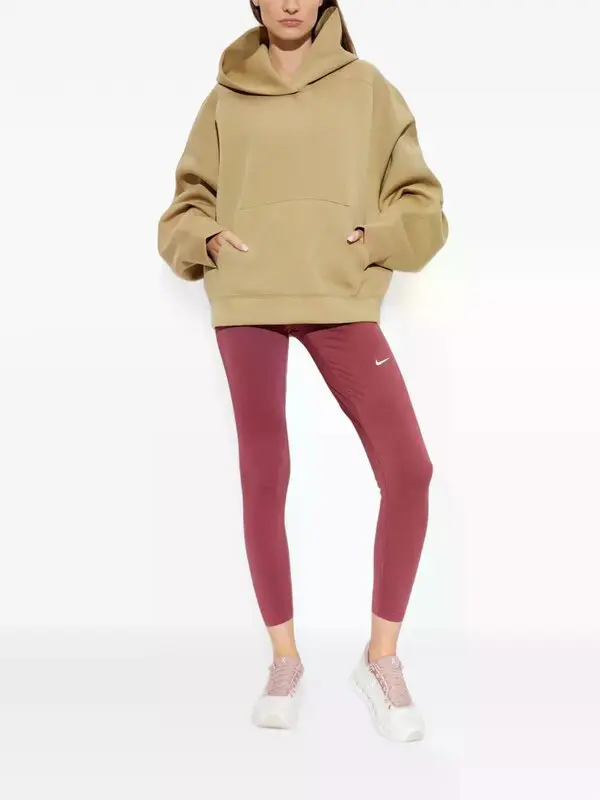 Nike Logo-embroidered Hoodie - Neutrals