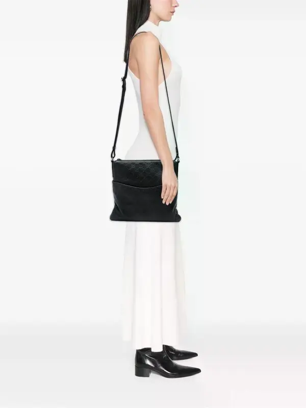 Gucci 2016-2026 Guccissima Flat Messenger Bag Crossbody Bag