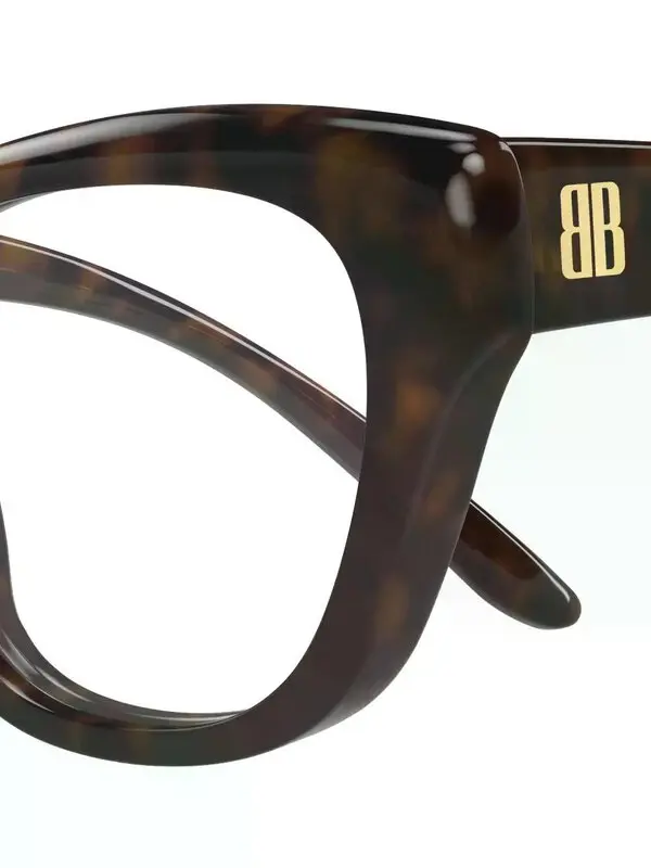 Balenciaga Tortoiseshell-effect Cat-eye Glasses