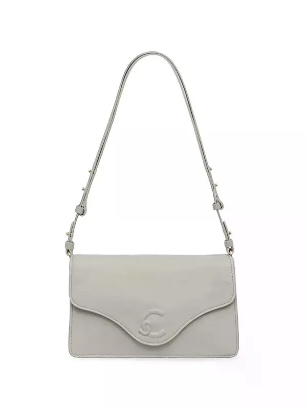 COCCINELLE Logo-embossed Leather Shoulder Bag