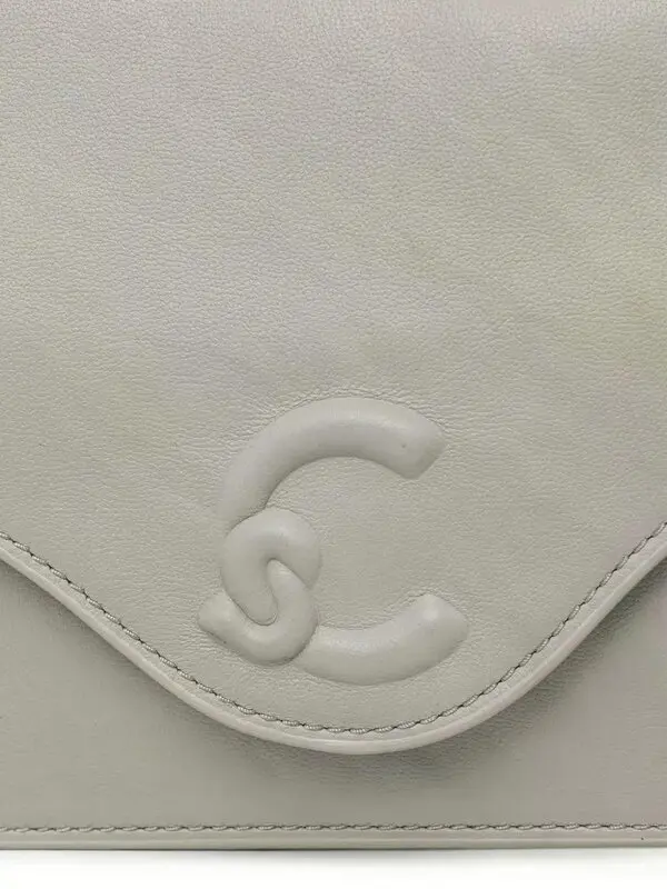 COCCINELLE Logo-embossed Leather Shoulder Bag