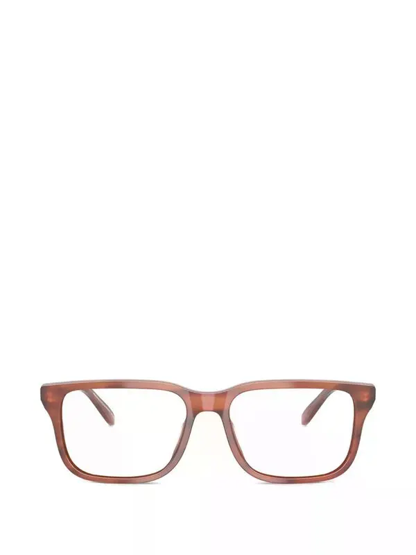 Emporio Armani Square-frame Glasses - Brown