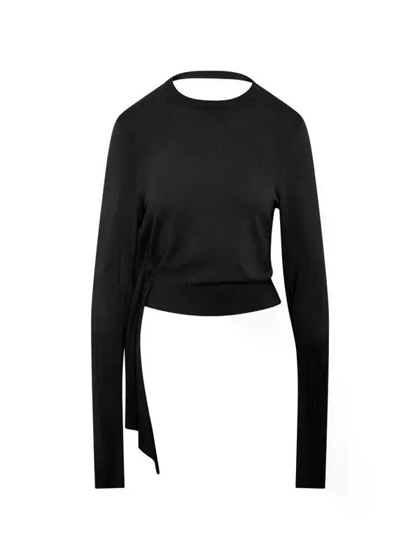 SRVC STUDIO Nocturne Open-back Long-sleeve Top