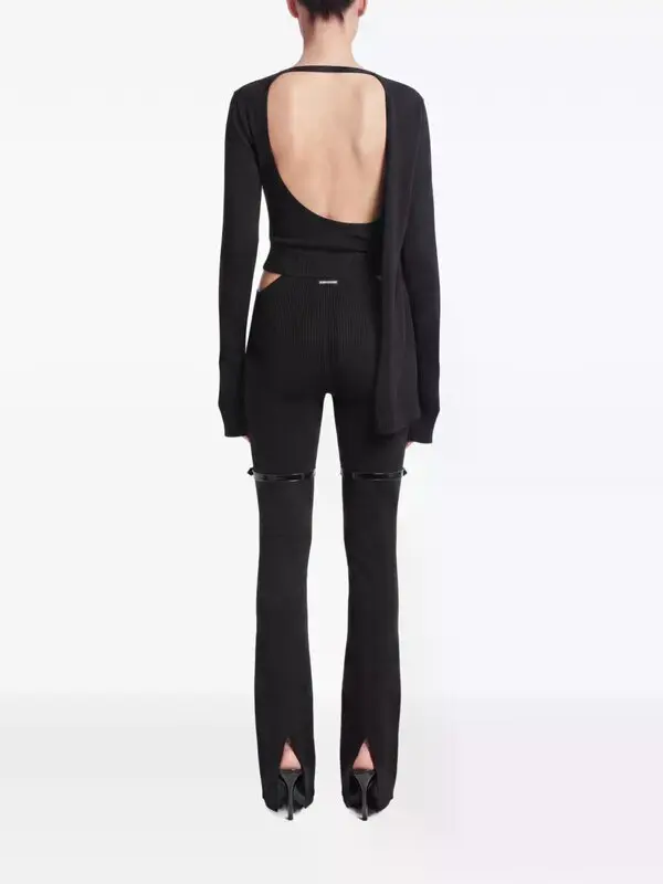 SRVC STUDIO Nocturne Open-back Long-sleeve Top