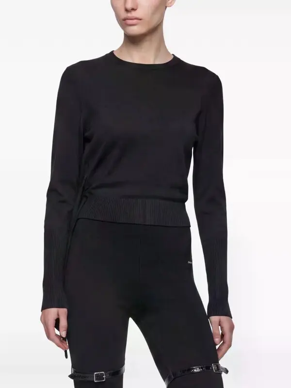 SRVC STUDIO Nocturne Open-back Long-sleeve Top
