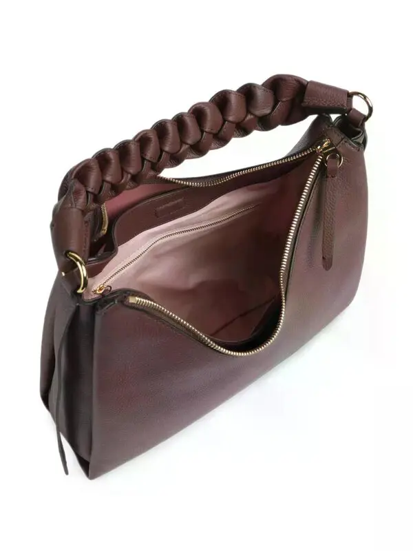 COCCINELLE Medium Boheme Braided Leather Tote Bag