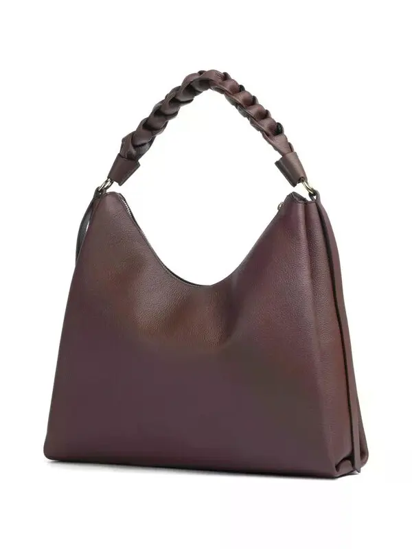 COCCINELLE Medium Boheme Braided Leather Tote Bag - Brown