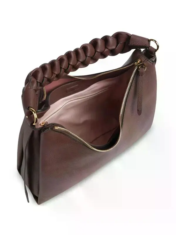 COCCINELLE Medium Boheme Braided Leather Tote Bag