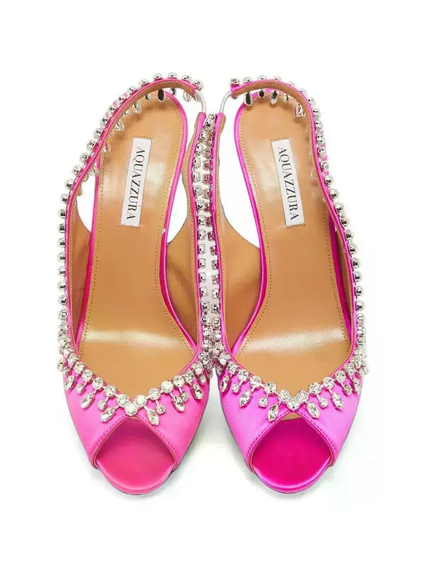 AQUAZZURA Temptation Crystal-embellished Pumps