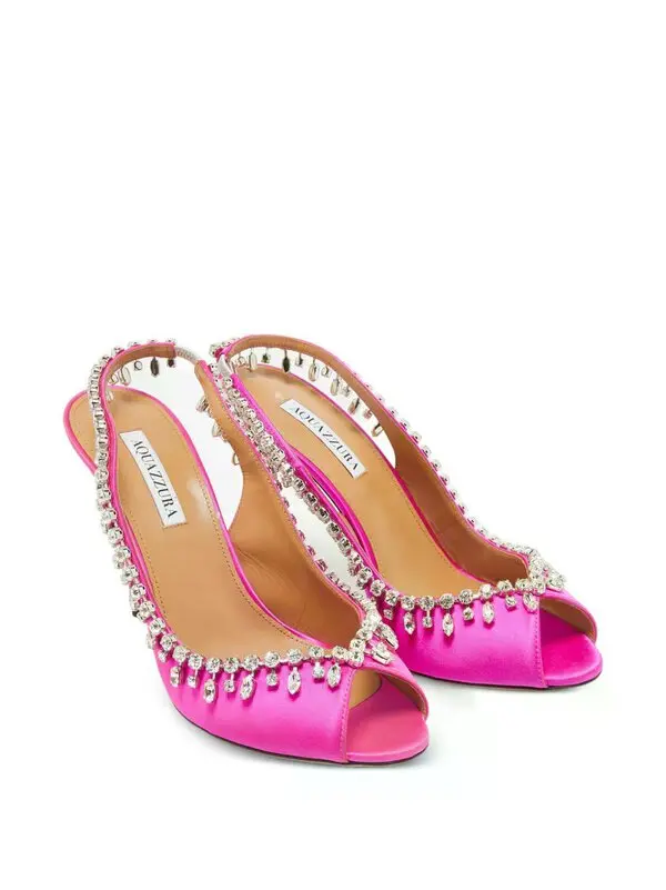 AQUAZZURA Temptation Crystal-embellished Pumps