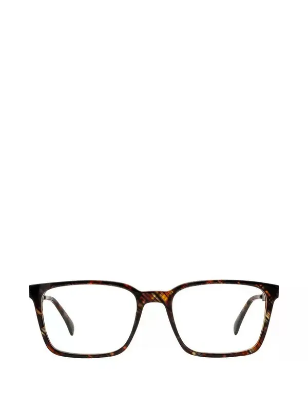 John Varvatos Tortoiseshell-effect Square-frame Glasses