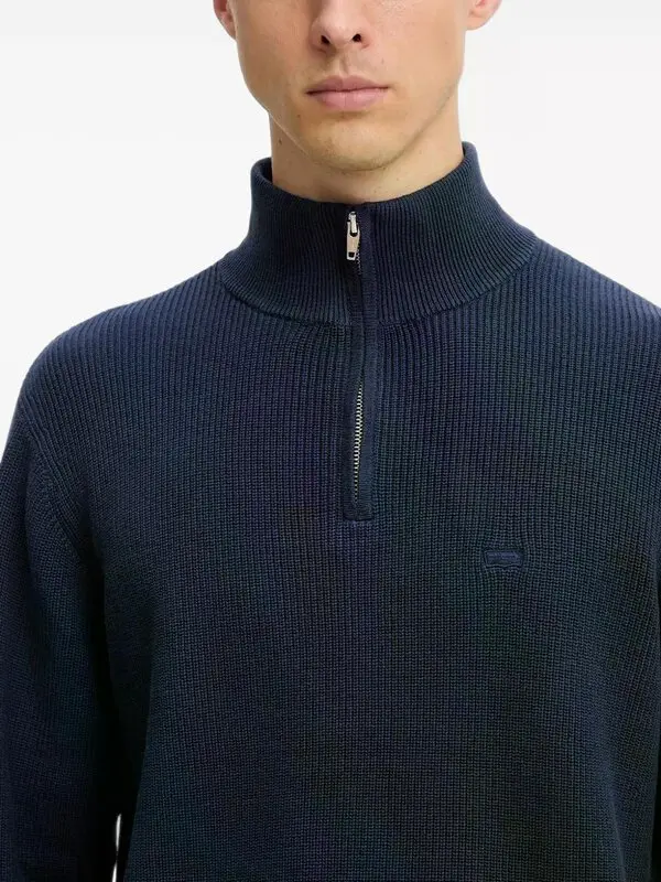 LEVI'S Housemark Quarter-zip Ribbed Sweater
