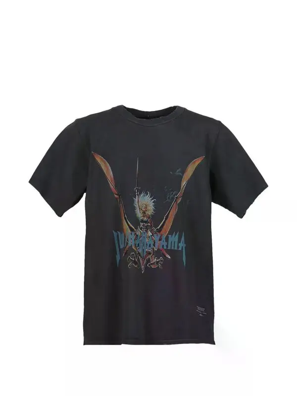 JUN/NAKAYAMA Graphic-print Washed T-shirt